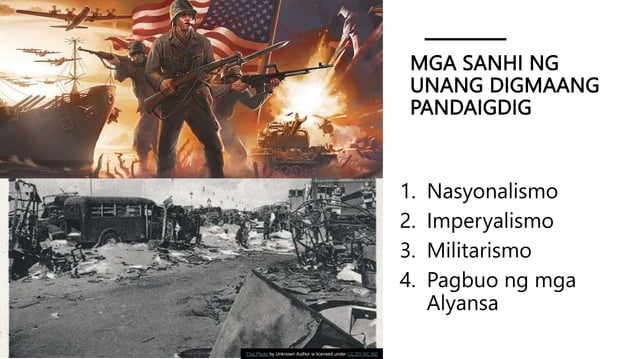 Mga Dahilan ng Unang Digmaang Pandaigdig | PPTX