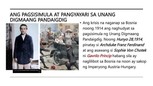 Mga Dahilan ng Unang Digmaang Pandaigdig | PPTX