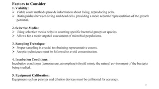 Quantitative measurement of bacterial growth(total and viable count).pptx