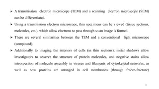 Phase Contrast Microscopy, Dark Field Microscopy and Electron ...