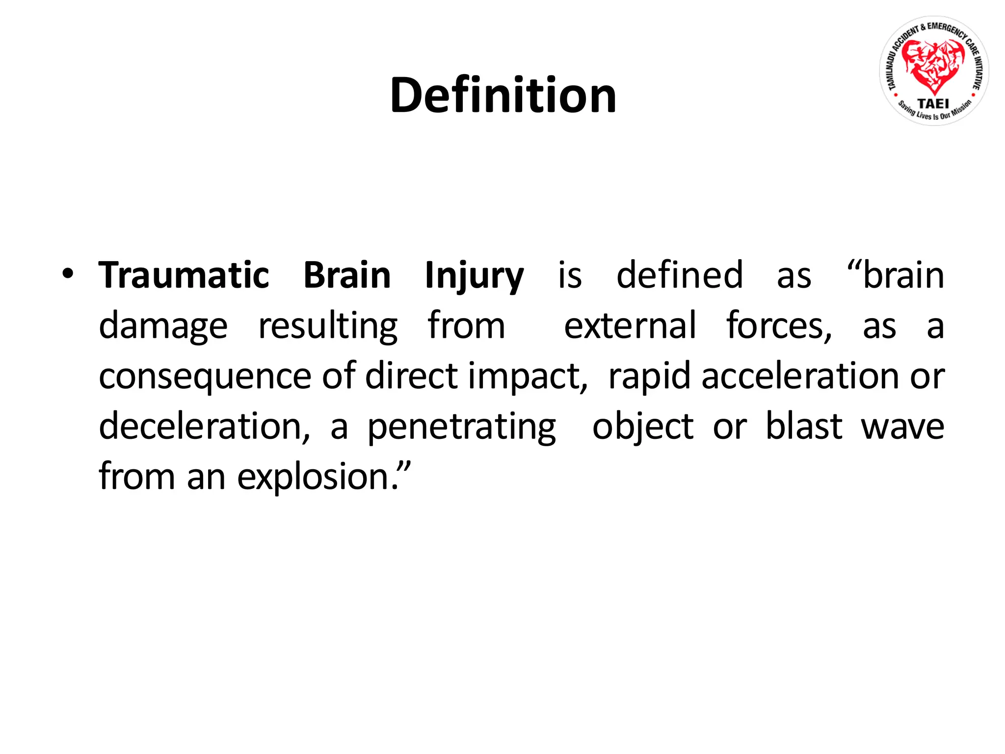Psychiatry Traumatic Brain Injury ppt ppt | PPT