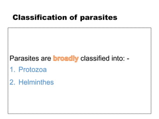1.INTRODUCTION TO MEDICAL PARASITOLOGY.ppt | Infectious Diseases ...