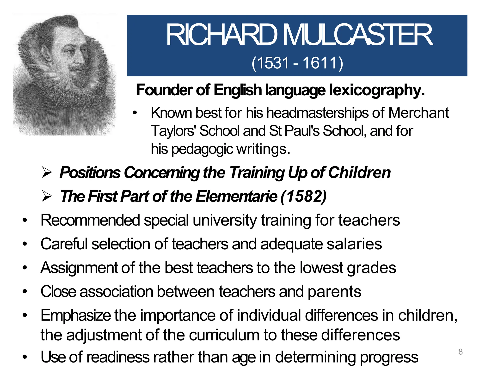 introduce the famous spelling reformers in history | PPT