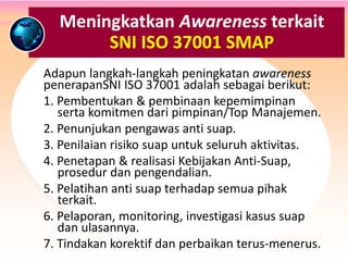 Awareness SNI_ISO 37001_"PEMBEKALAN Awareness SNI ISO 37001 (Sistem Manajemen Anti-Penyuapan ...