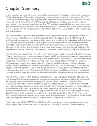 certified cybersecurity chapter 1 for domain 1 | PDF