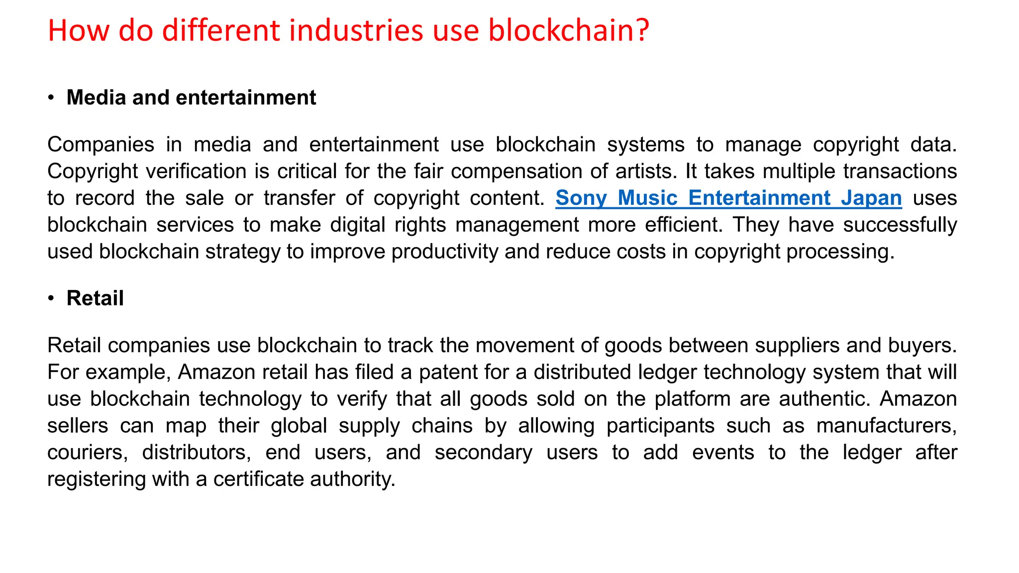 1.Introduction to Blockchain Technology.pptx | Technology Industry ...