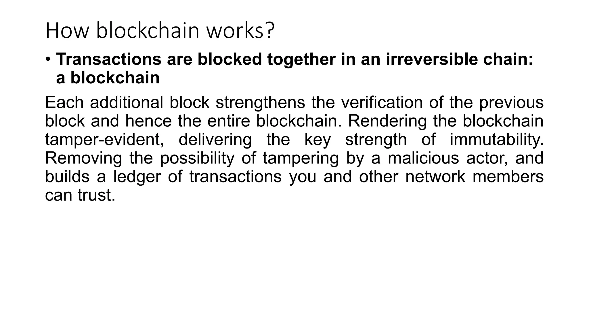 1.Introduction to Blockchain Technology.pptx | Technology Industry ...