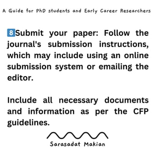 A step by step guide on how to respond to a call for papers for journal ...