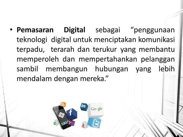Pemasaran Digital, lini masa pemasaran digital, .pptx