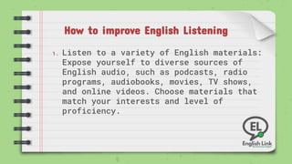 1. Listening Lesson in power point presentation | PPTX