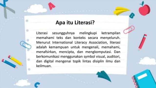 MENGENAL LITERASI MENGENAL LITERASI MENGENAL LITERASI MENGENAL LITERASI ...