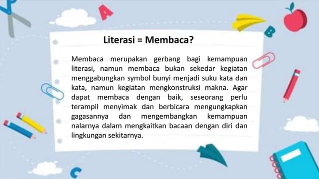 MENGENAL LITERASI MENGENAL LITERASI MENGENAL LITERASI MENGENAL LITERASI ...