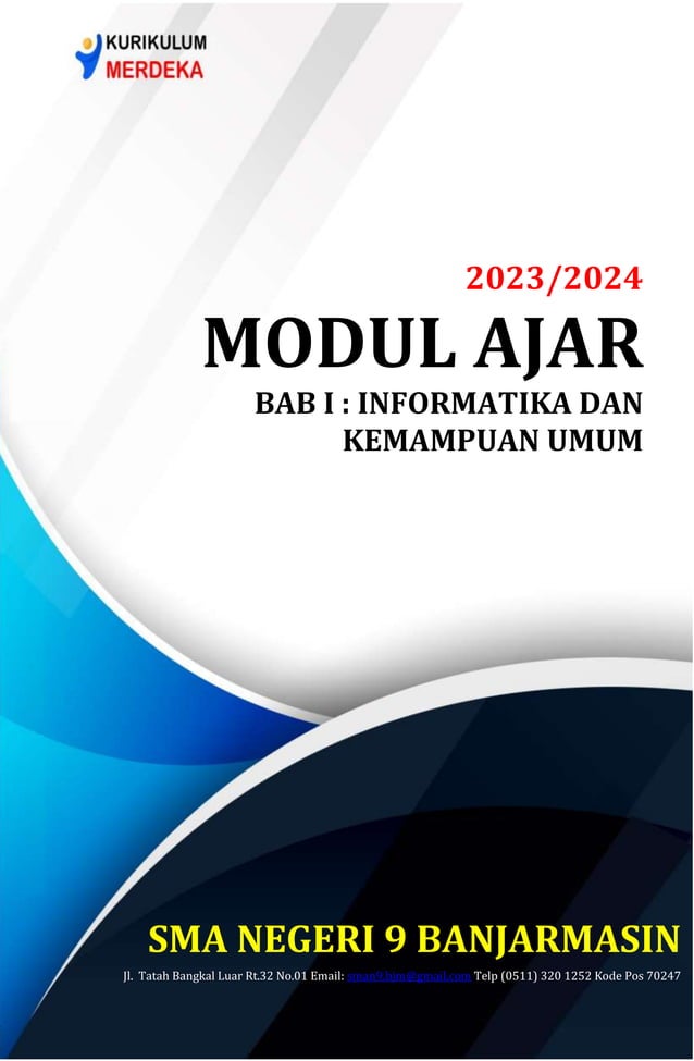 Modul ajar pembelajaran informatika kelas x.docx