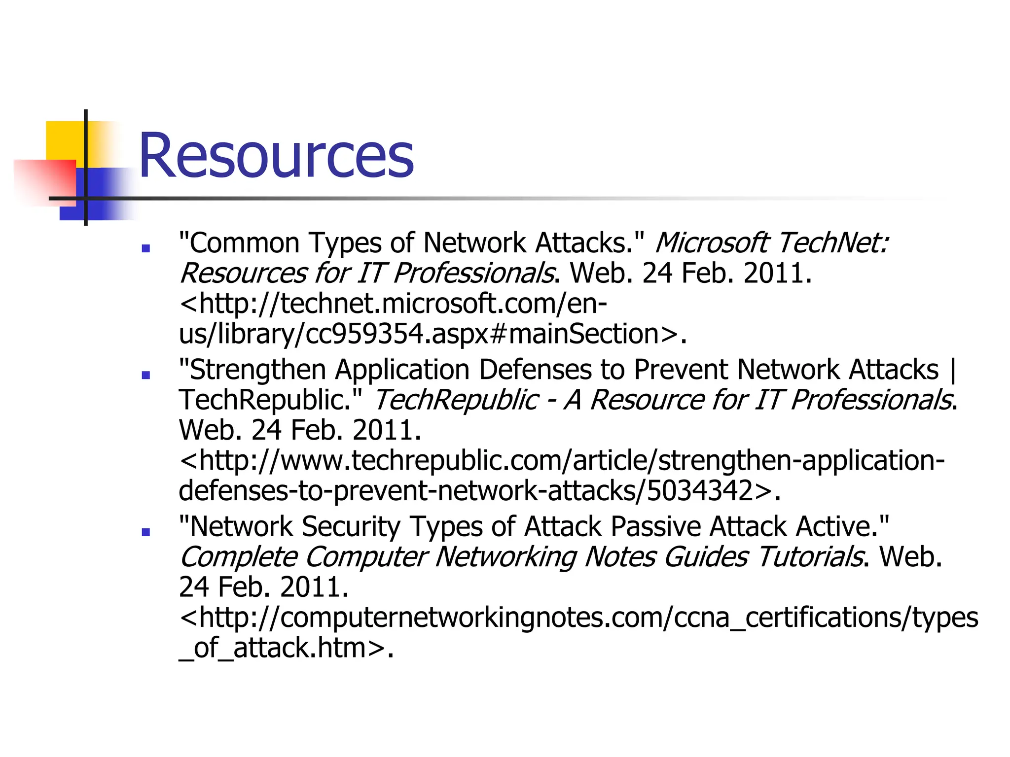 Types of attacks Types of attacks Types of attacks Types of attacks Types of attacks | PPT