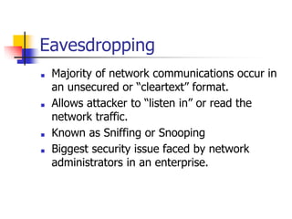 Types of attacks Types of attacks Types of attacks Types of attacks ...