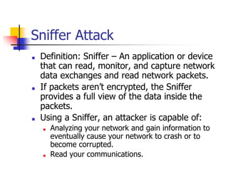 Types of attacks Types of attacks Types of attacks Types of attacks ...