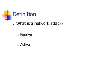 Types of attacks Types of attacks Types of attacks Types of attacks ...