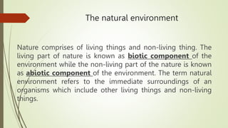 1. BALANCE OF NATURE bilogy form two tanzania | PPT