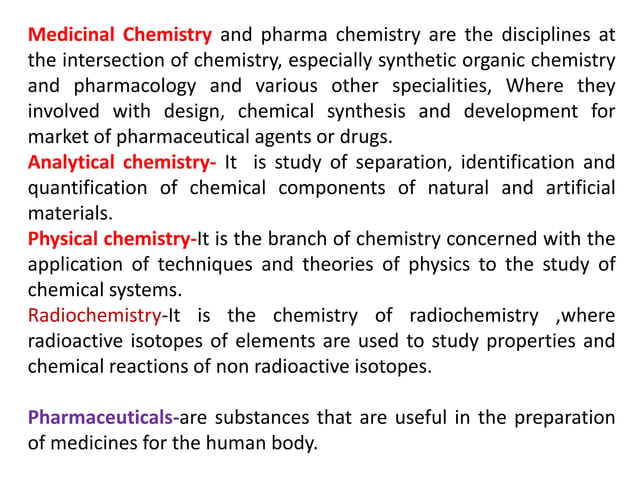 Introduction to Pharmaceutical Chemistry.ppt | Pharmaceutical Industry ...