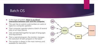 1. Introduction to Operating System, Types.pptx | Operating Systems ...