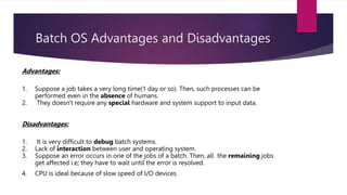 1. Introduction to Operating System, Types.pptx | Operating Systems ...