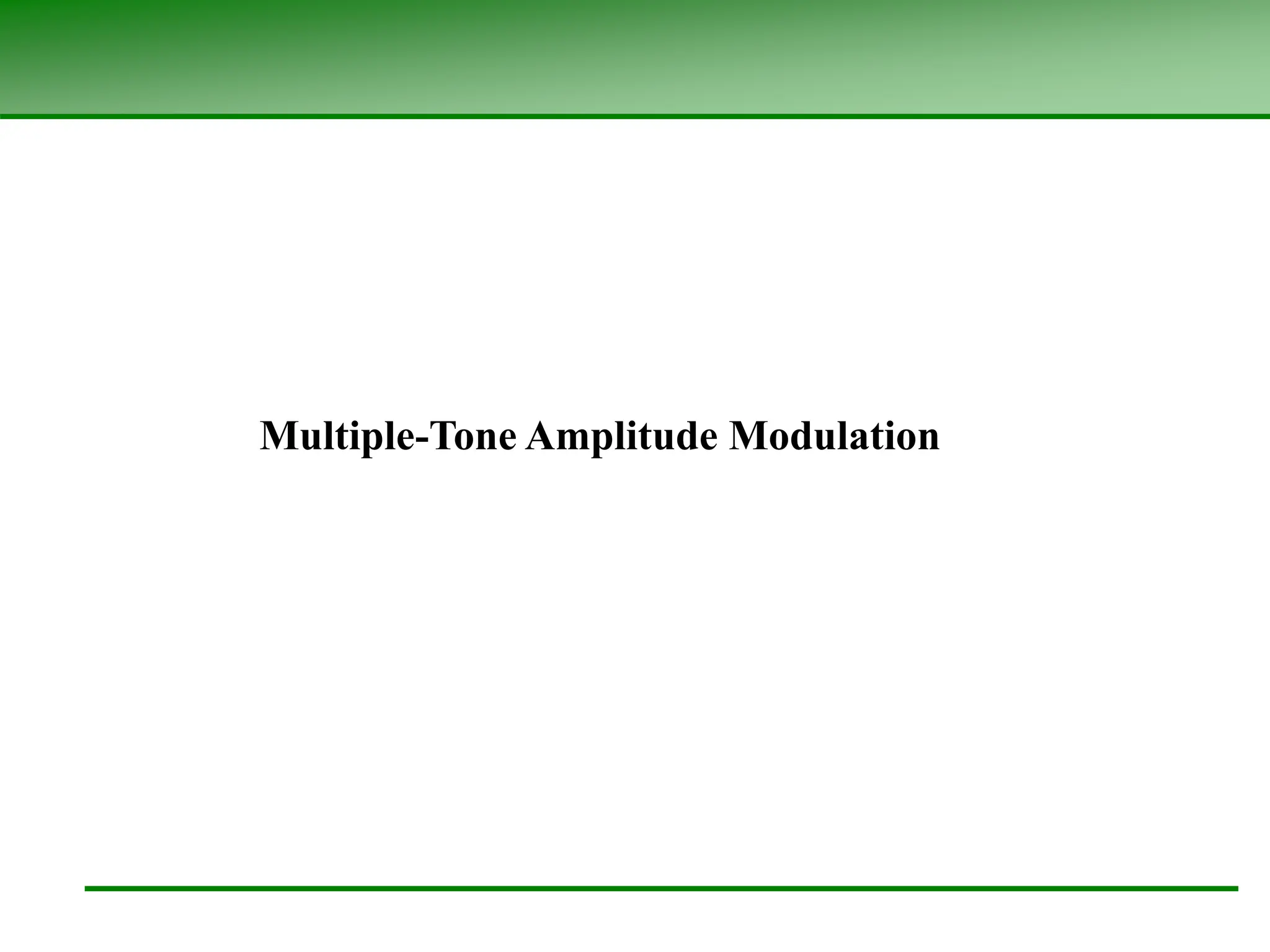 Amplitude Modulation And Problems In Am Ppt