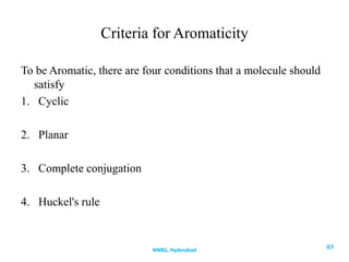 1.3. Aromaticity of heterocyclic compounds | PPTX