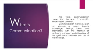 lesson 1 in oral communication context s | PPT