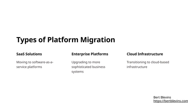 Migrating to a New Platform for Enhanced Efficiency and Competitiveness ...