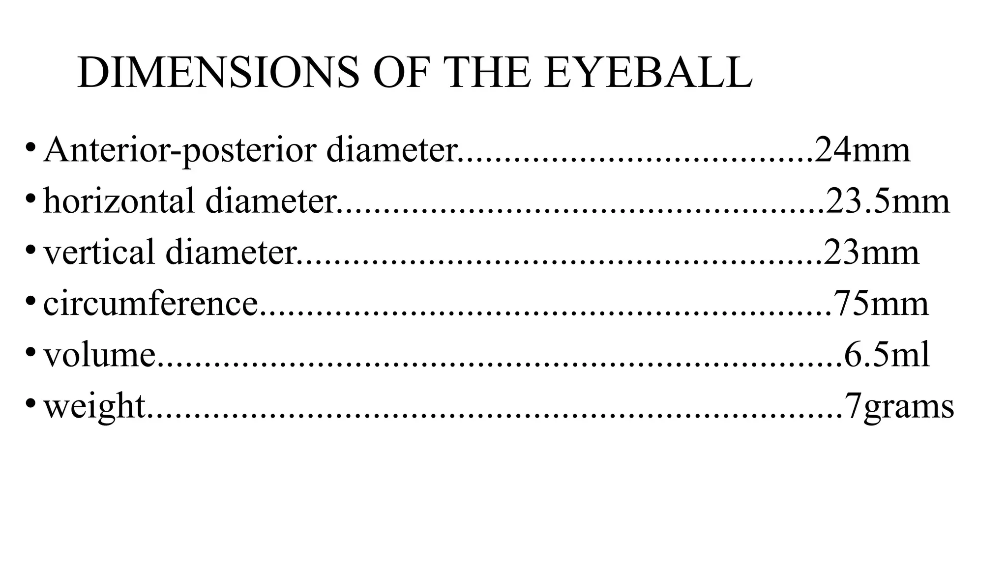 1.0 ANATOMY OF THE EYE BALL.pptx of the eye ball | PPT
