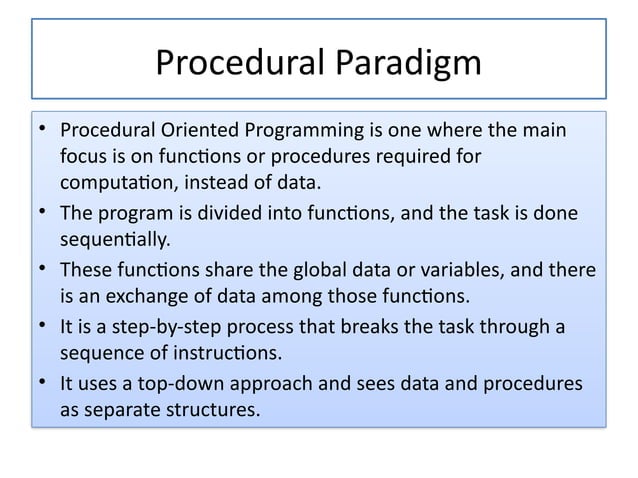 1.2 Procedural Vs Object Oriented Programming.pptx 1.2 Procedural Vs Object Oriented Programming.pptx