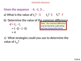 1.1A Arithmetic Sequences5556567786.pptx | Free Download