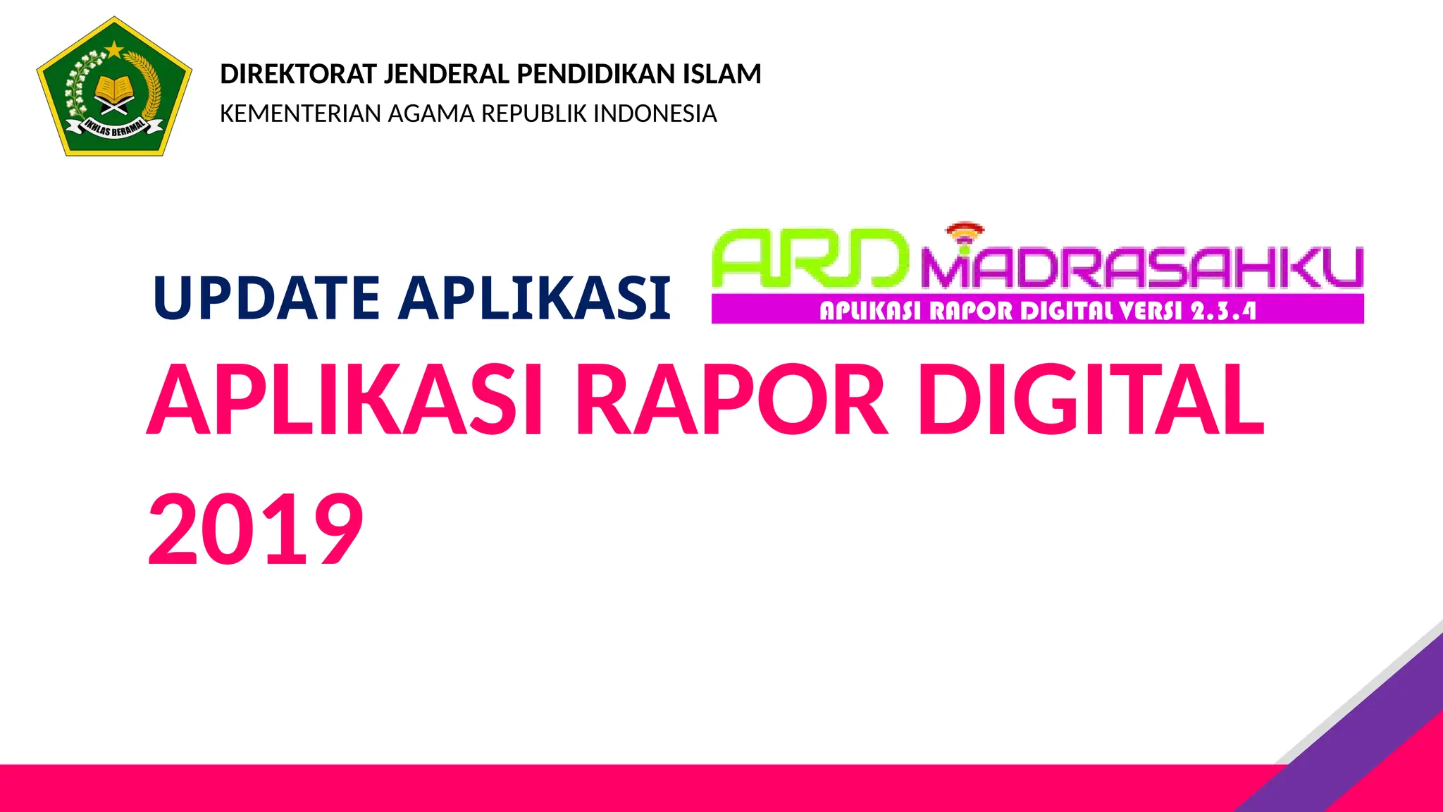 Update ARD APLIKASI RAPOR DIGITAL MADRASAH TAHUN 2024 | PPTX