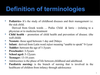 1. Introduction to Paediatric Nursing.pptx | Parenting Babies and ...