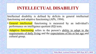 Intellectual disability (Childhood disorder) | PPTX