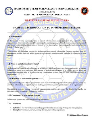 1. GE Elect 1 - What is an Information System Module.pdf