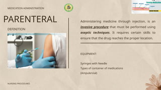 Intradermal - Parenteral Administrations | PPTX