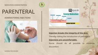 Intradermal - Parenteral Administrations | PPTX