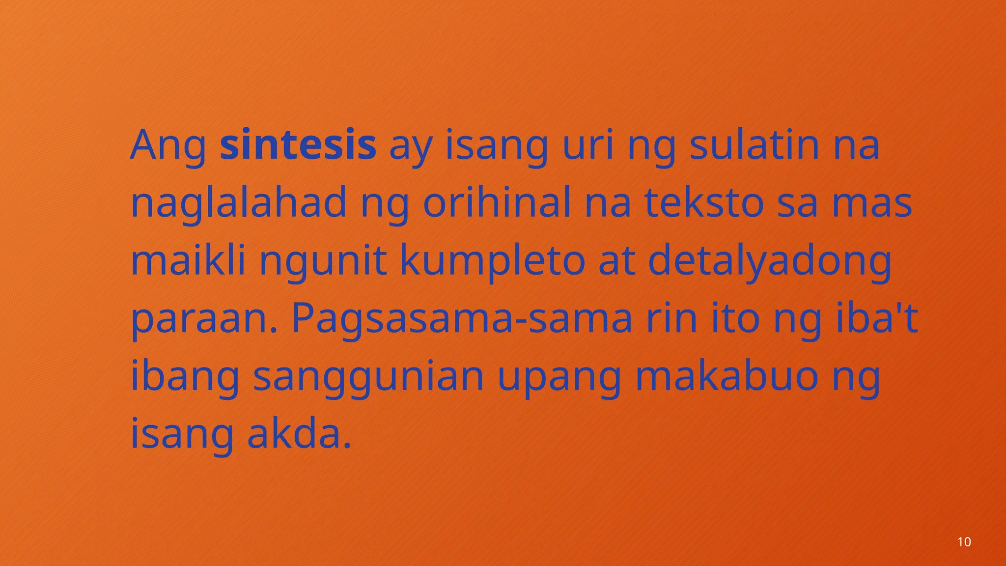 Sintesis-Filipino-sa-Piling-Larang-Akademik_pptx | PPTX