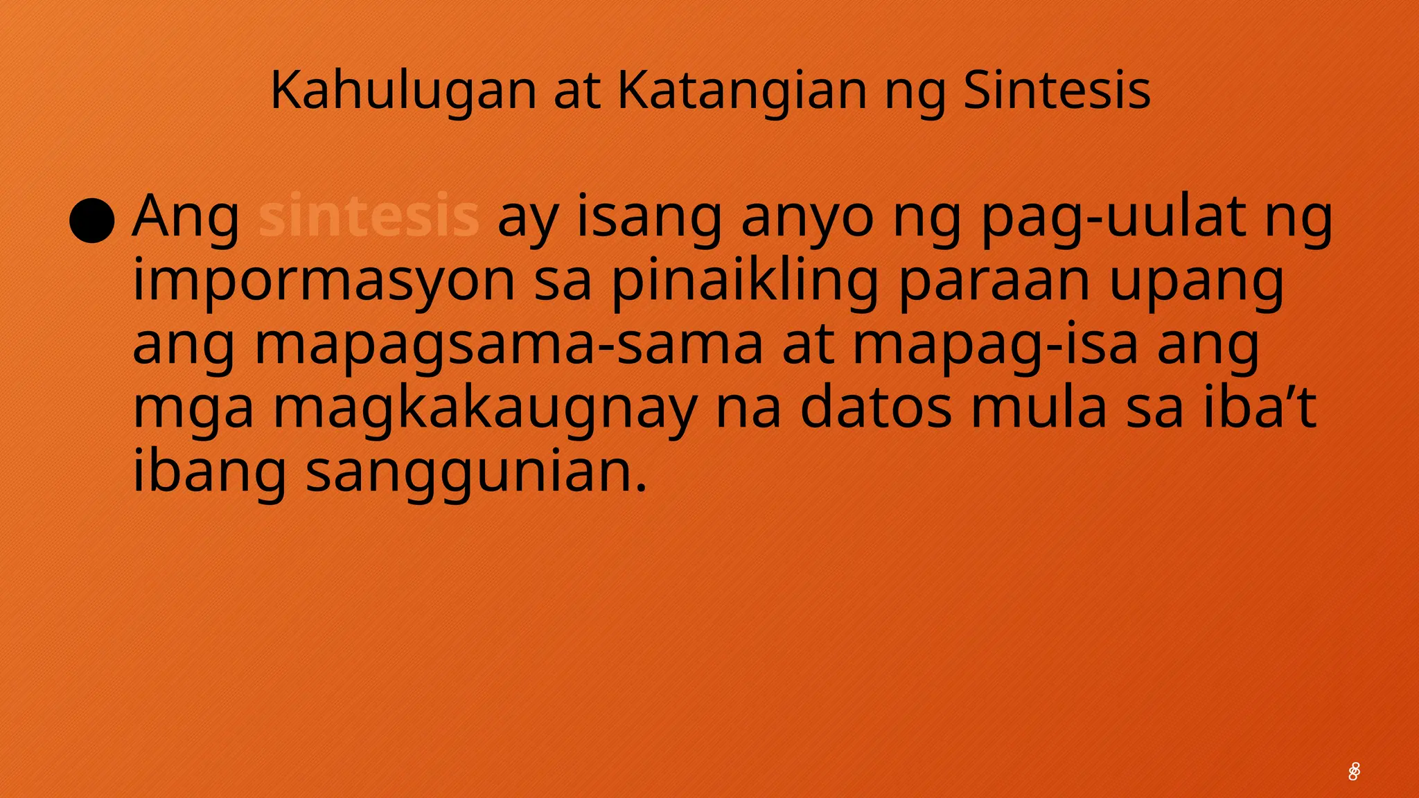 Sintesis-Filipino-sa-Piling-Larang-Akademik_pptx | PPTX