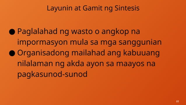 Sintesis-Filipino-sa-Piling-Larang-Akademik_pptx | PPTX