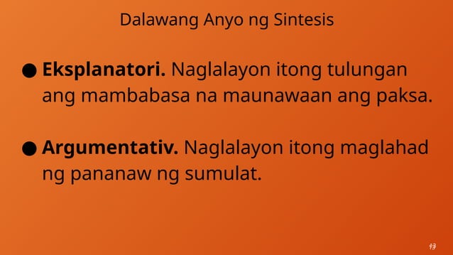 Sintesis-Filipino-sa-Piling-Larang-Akademik_pptx | PPTX