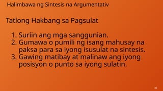 Sintesis-Filipino-sa-Piling-Larang-Akademik_pptx | PPTX