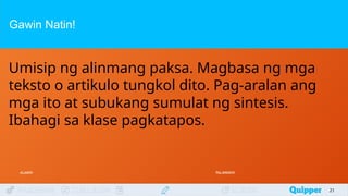 Sintesis-Filipino-sa-Piling-Larang-Akademik_pptx | PPTX