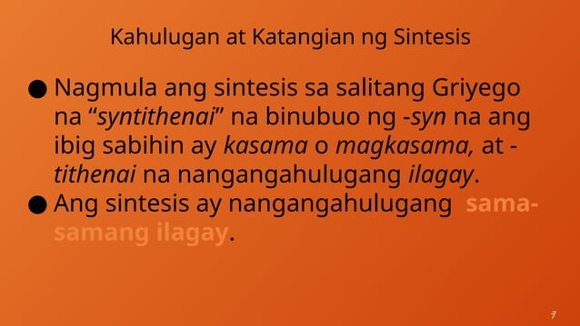 Sintesis-Filipino-sa-Piling-Larang-Akademik_pptx | PPTX
