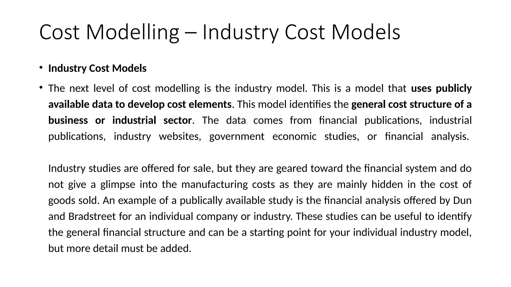 1. Cost Modelling.pptx about life cycle costs | PPTX