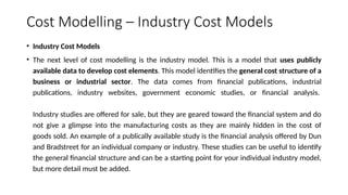 1. Cost Modelling.pptx about life cycle costs | PPTX