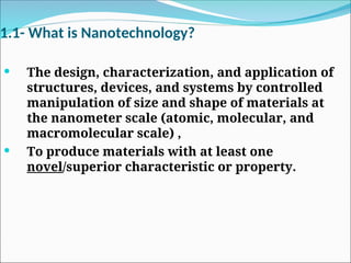NanoTechnology and NanoScience Physics.ppt | Science