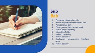 Pemrograman Aplikasi Mobile - 1 Kontrak Perkuliahan | PDF