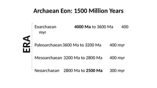 1.Geologic Time Scale and Earth's history | PPT